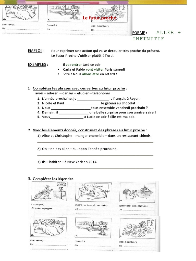 Futur Proche : Forme et Exemples | PDF