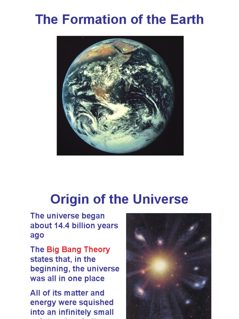 Formation of Earth PowerPoint | PDF | Solar System | Earth