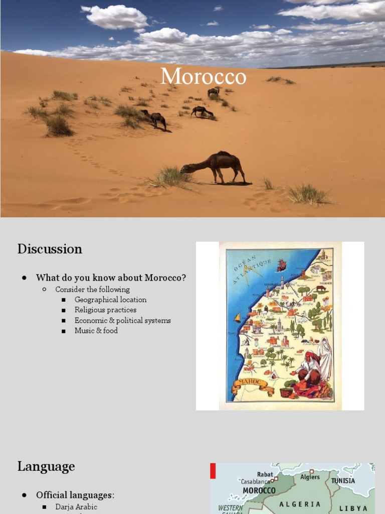Overview of Morocco's Language and Culture | PDF