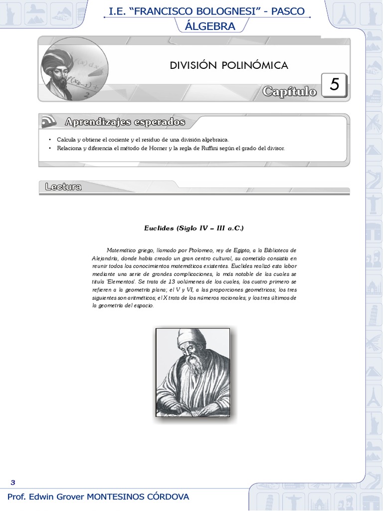 División Polinómica: Métodos y Ejemplos | PDF | División (Matemáticas ...