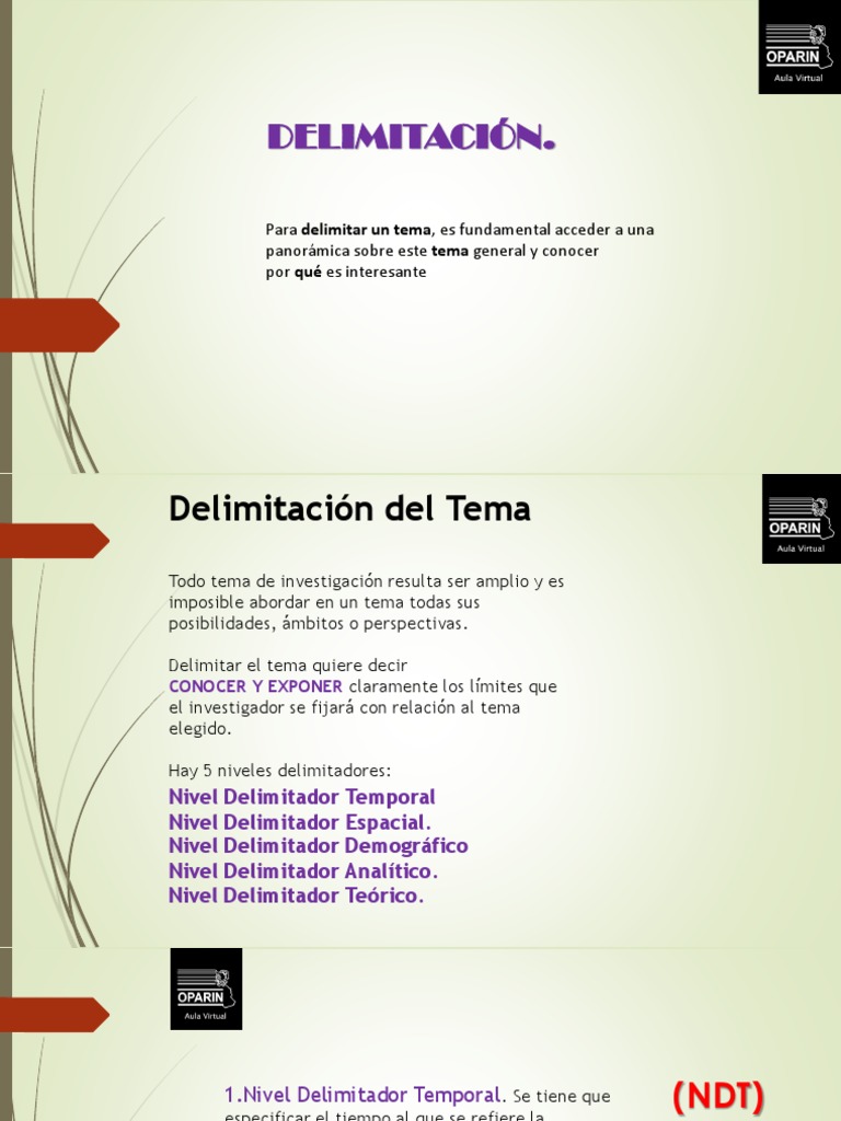 Niveles de Delimitación en Investigación | PDF | Ciencia y matemáticas