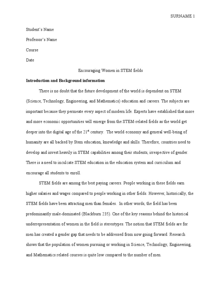 Empowering Women in STEM | PDF | Science, Technology, Engineering, And ...