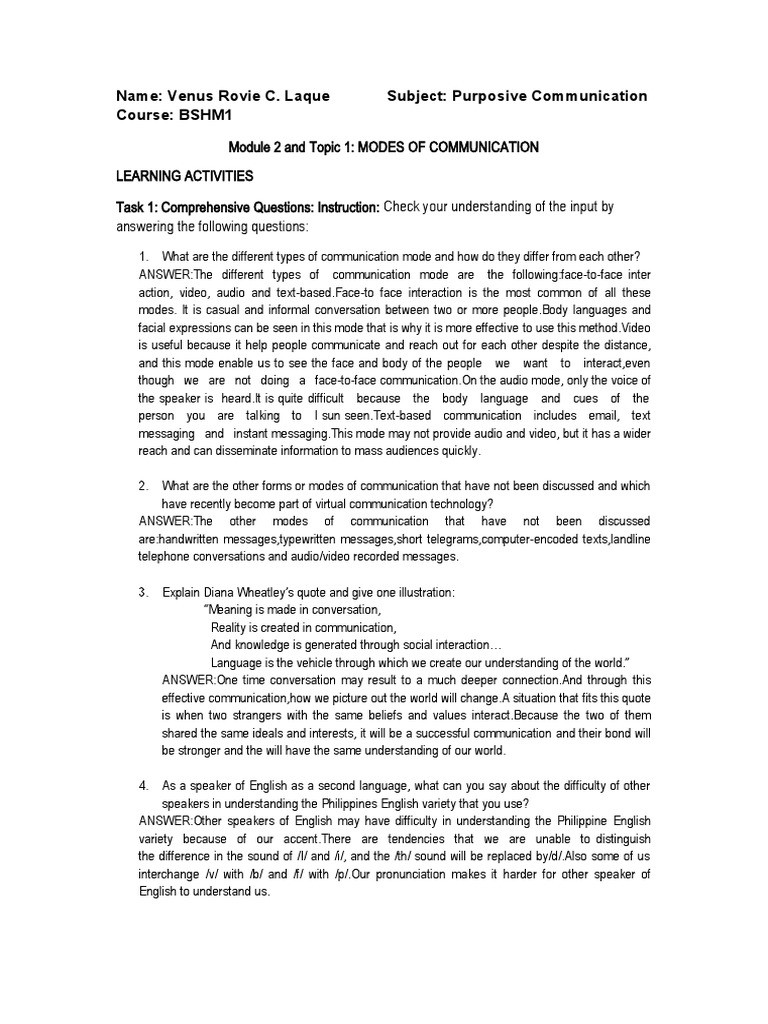 Module 2 and Topic 1 | PDF