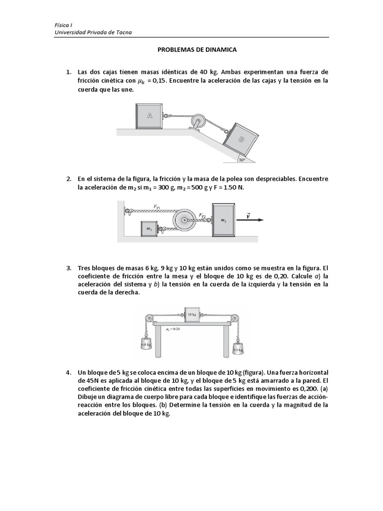 Ejercicios de Dinamica | PDF