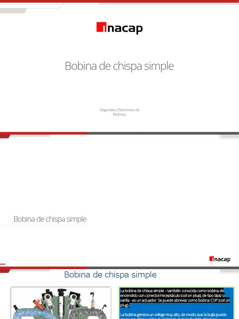 Bobina de Chispa Simple | PDF | Inductor | Corriente eléctrica