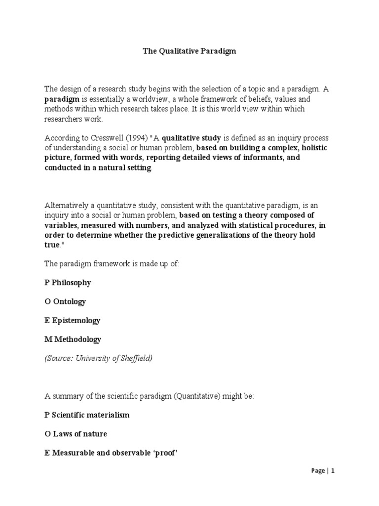9 The Qualitative Paradigm | PDF | Qualitative Research | Quantitative ...