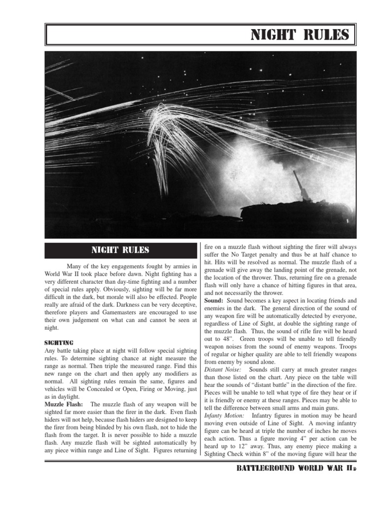 Easy Eight's Battleground World War II Rules Updates & FAQ | PDF | History