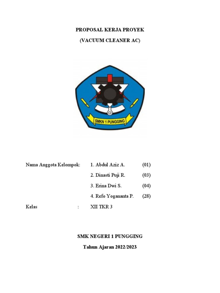 Proposal Proyek Vacuum Cleaner AC | PDF | Karier & Perkembangan | Sains ...