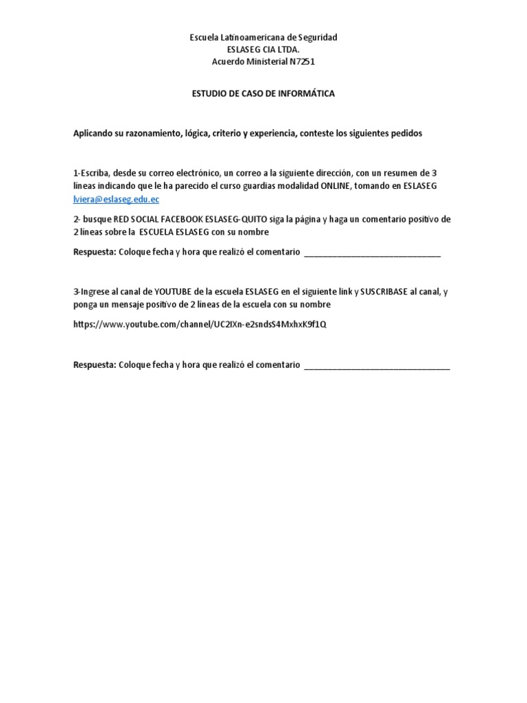 Estudio de Caso de Informática | PDF | Ciencias sociales