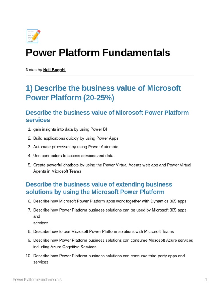 An Overview of the Business Value and Core Components of Microsoft Power Platform | PDF | Mobile ...