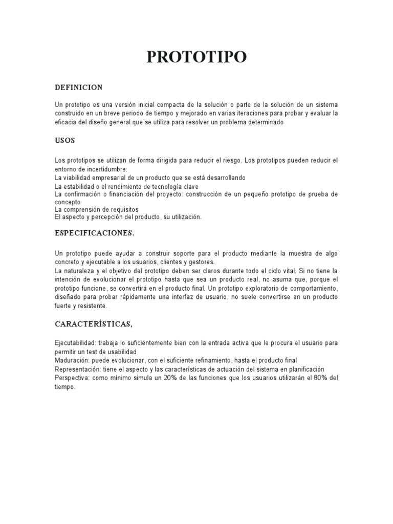 PROTOTIPO | PDF