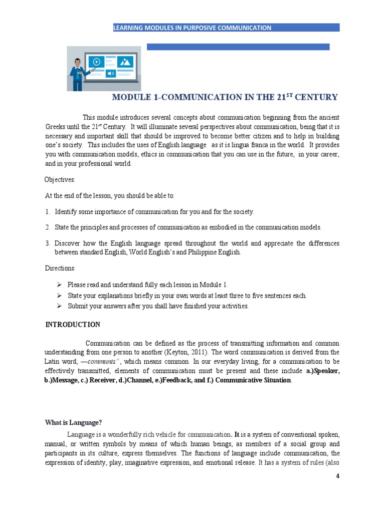Understanding Communication: Models, Contexts, and Modes in the 21st ...
