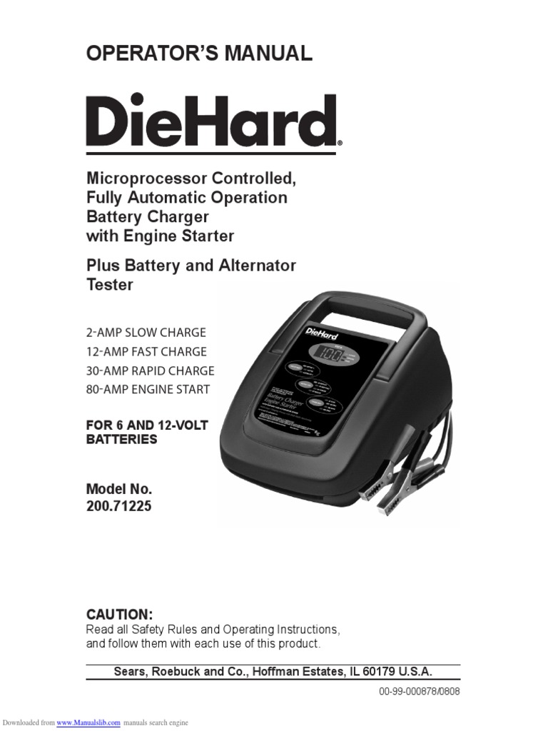 Diehard Battery Charger | PDF