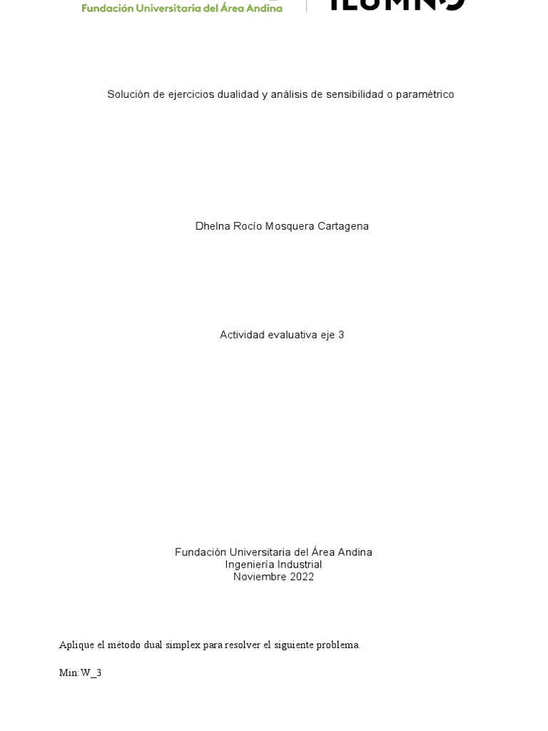 Análisis Dualidad y Sensibilidad en Optimización | PDF