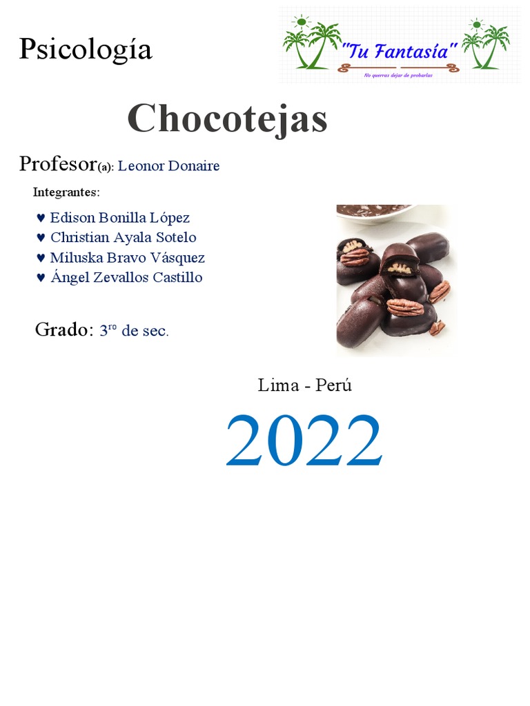La historia y cultura detrás de las chocotejas, un dulce tradicional peruano | PDF | Perú ...
