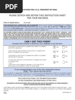 DS-11 Passport Application Instructions | PDF | United States ...