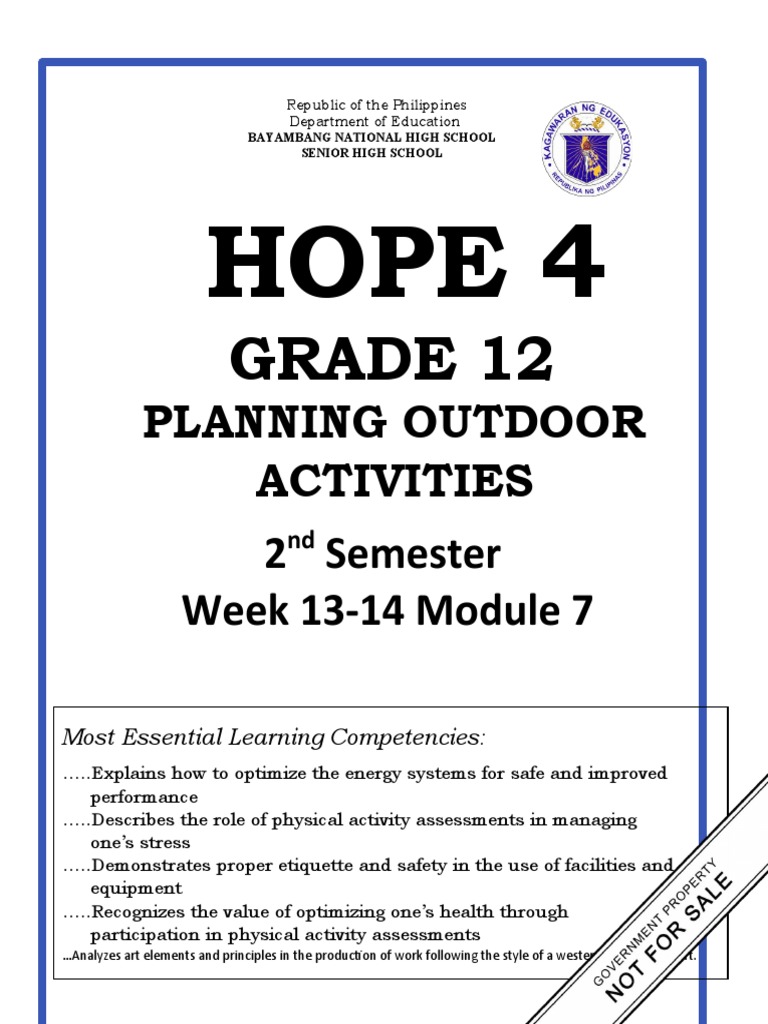 Planning Outdoor Activities Guide | PDF