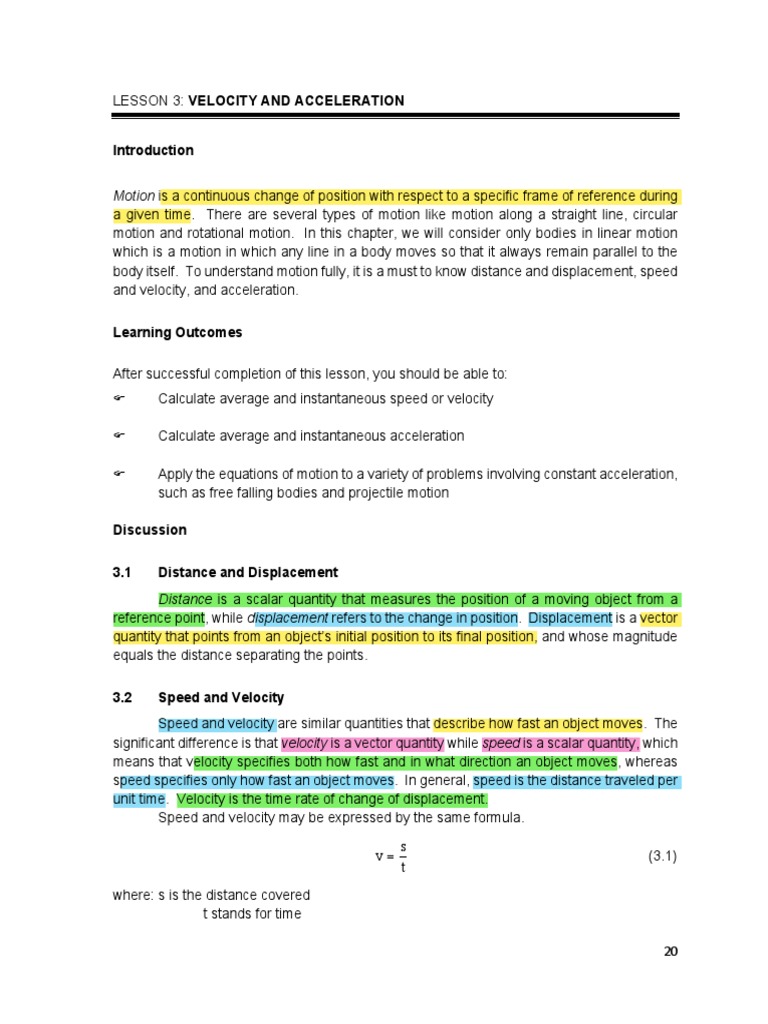 Lesson 3 - General Physics | PDF