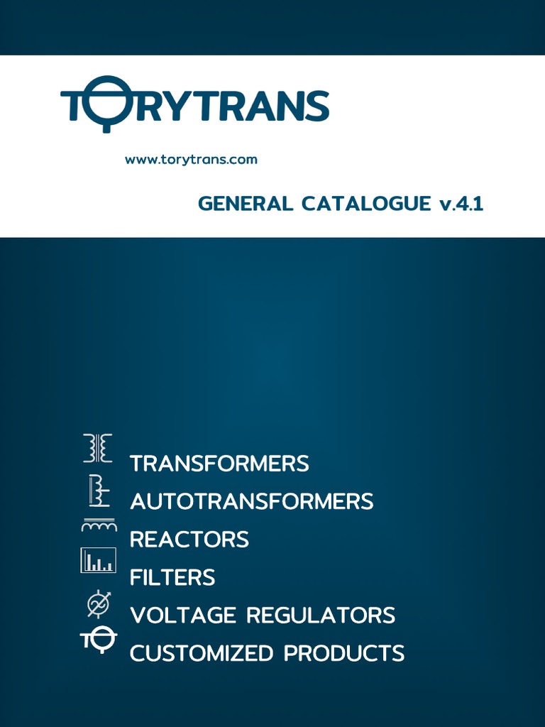 Torytrans-General Catalogue v4.1 EN | PDF | Fuse (Electrical) | Transformer