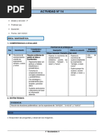 Ficha Siempre, A Veces, Nunca | PDF