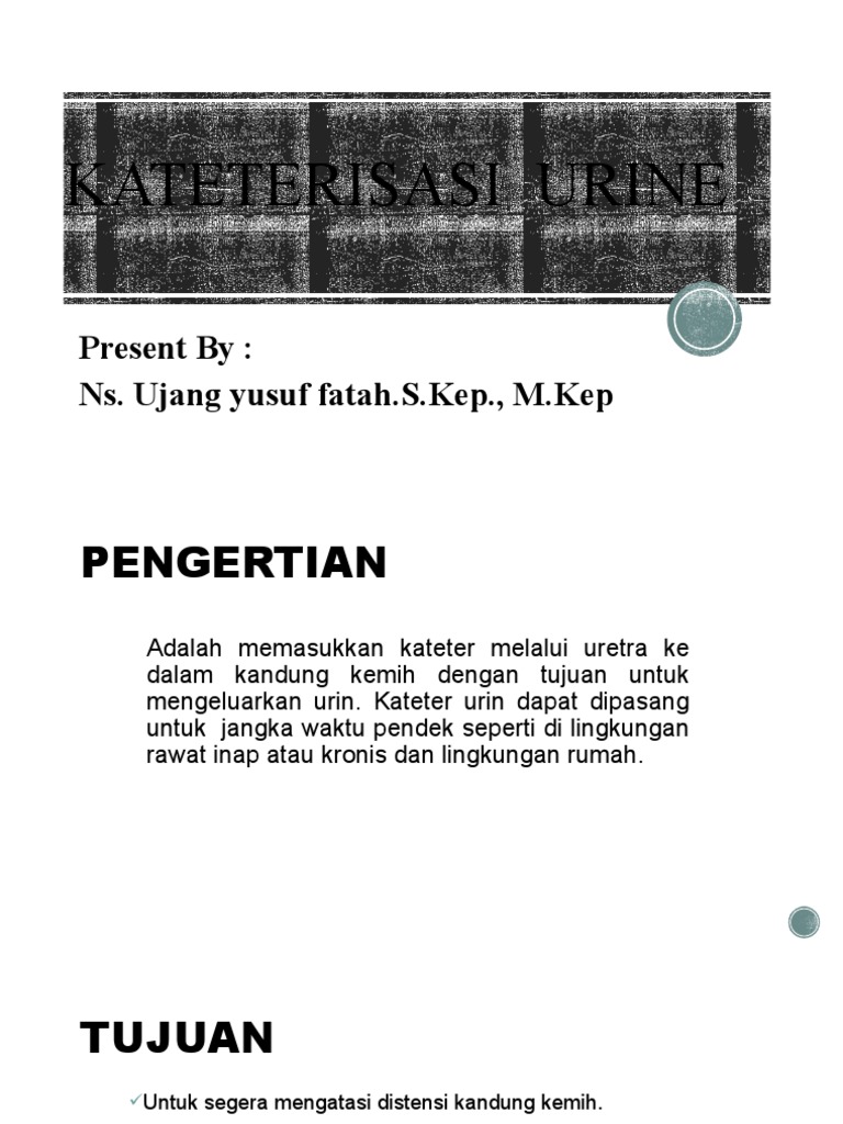 Kateterisasi Urine | PDF | Griya & Taman | Kesehatan Holistik