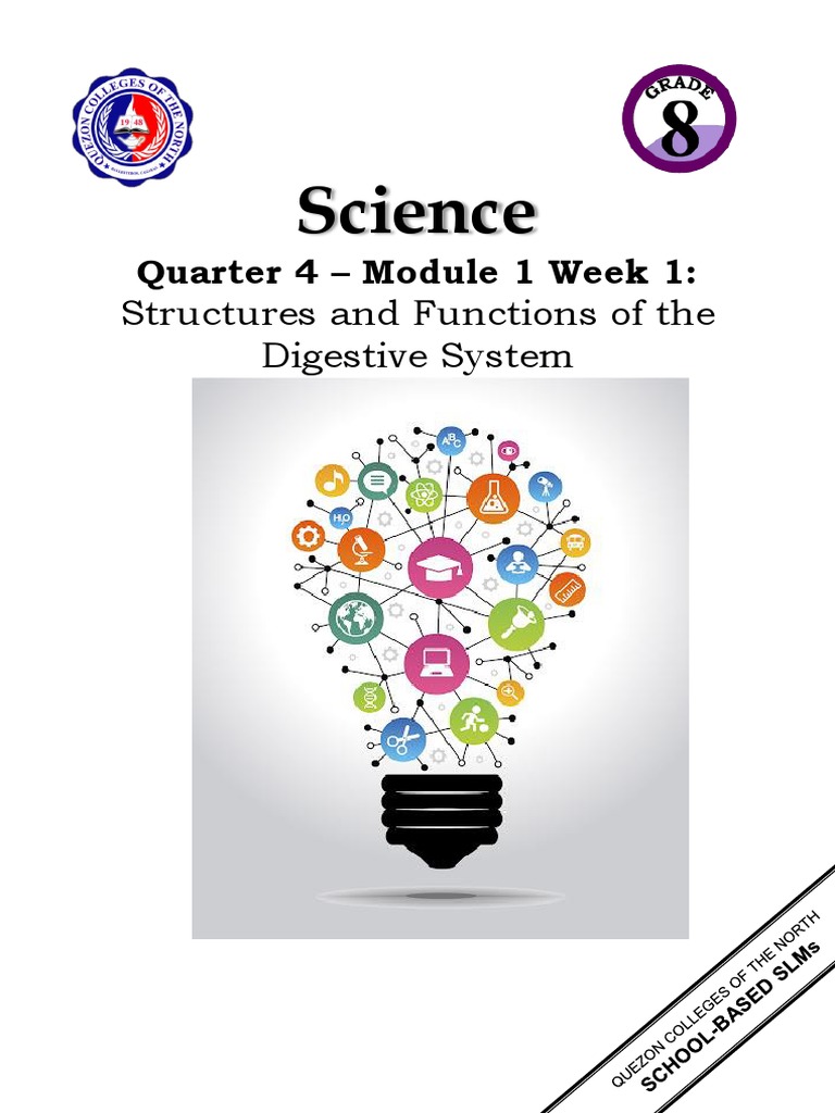Science8 Q4-Module 1 | PDF | Digestion | Human Digestive System