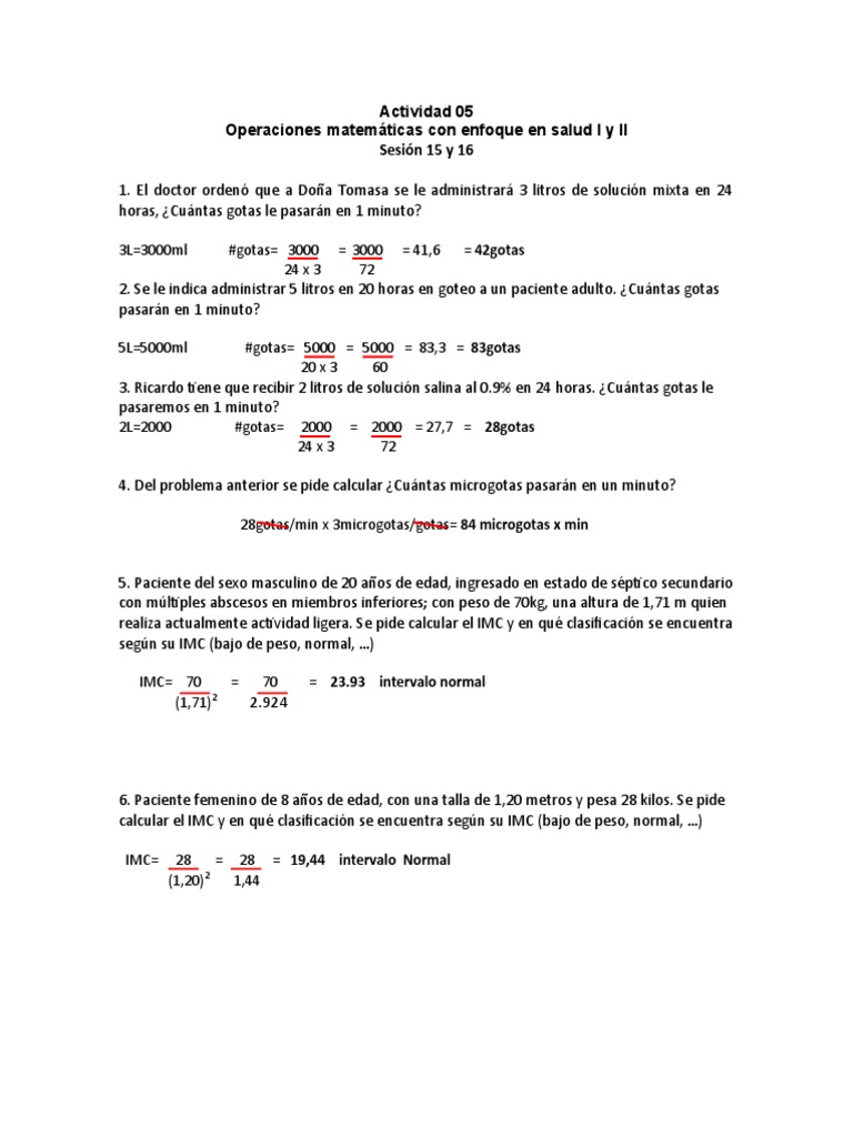 Actividad 05 | PDF | Medicina CLINICA