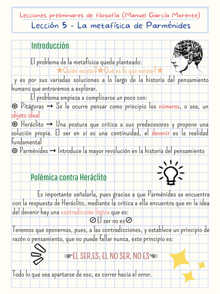 Lecciones Preliminares de Filosofía - Lección 5 (Apunte) | PDF ...