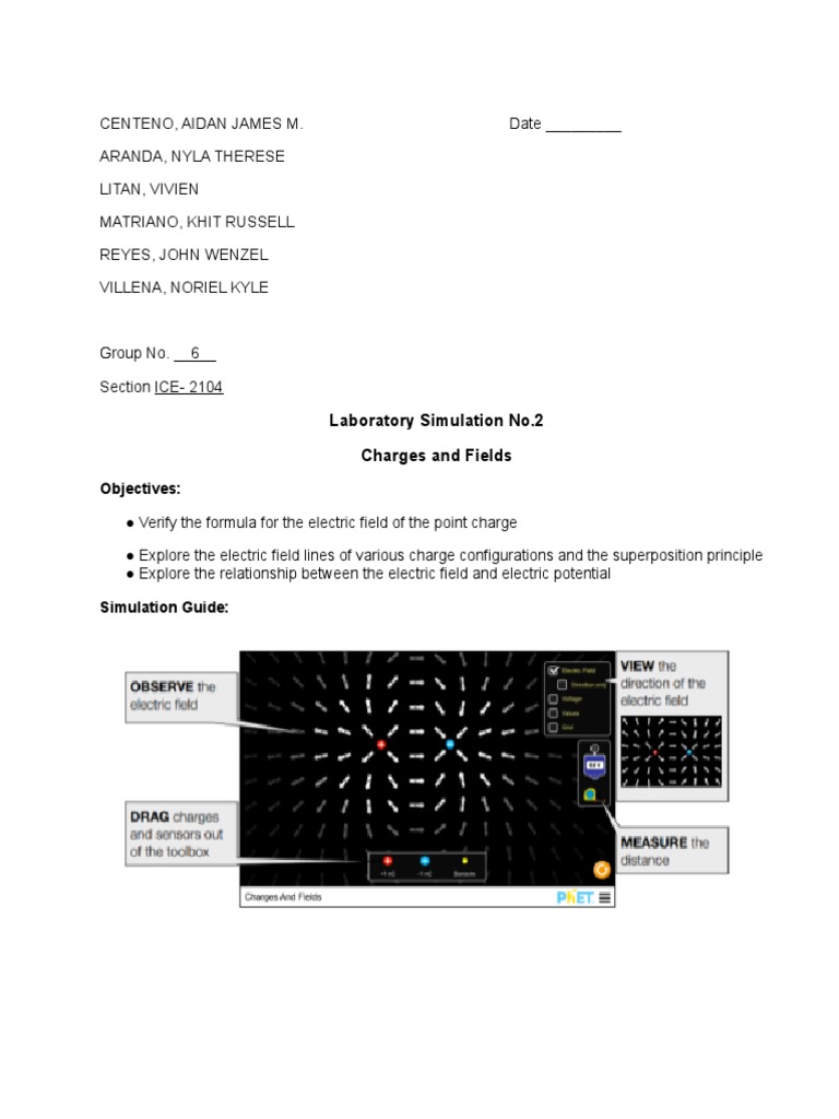 Experiment No. 2 - Group6 | PDF | Electric Charge | Electric Field
