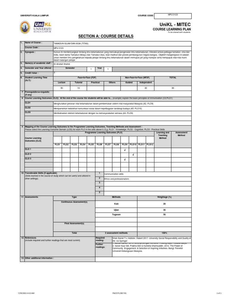 CLP Mpu3123 - Sem Jan 202777 | PDF