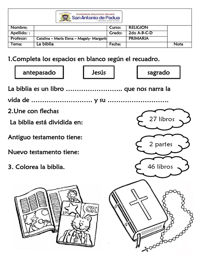 Ficha Religión Practicamos Lo Aprendido | PDF