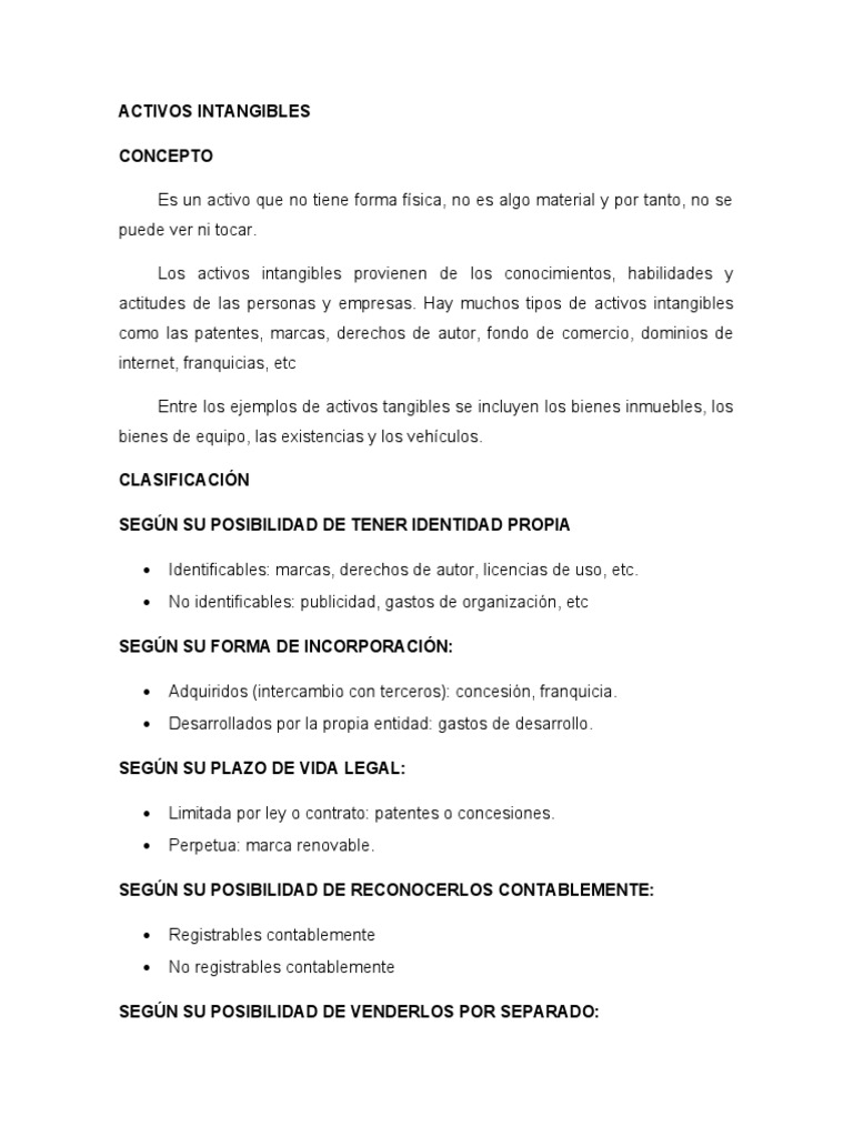 Contabilidad Activos Intangibles y Agotables | PDF | Amortización (Negocio) | Activo intangible