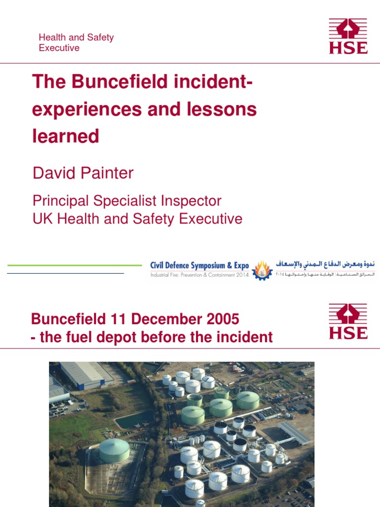 Buncefield Incident: Lessons Learned | PDF | Occupational Safety And ...