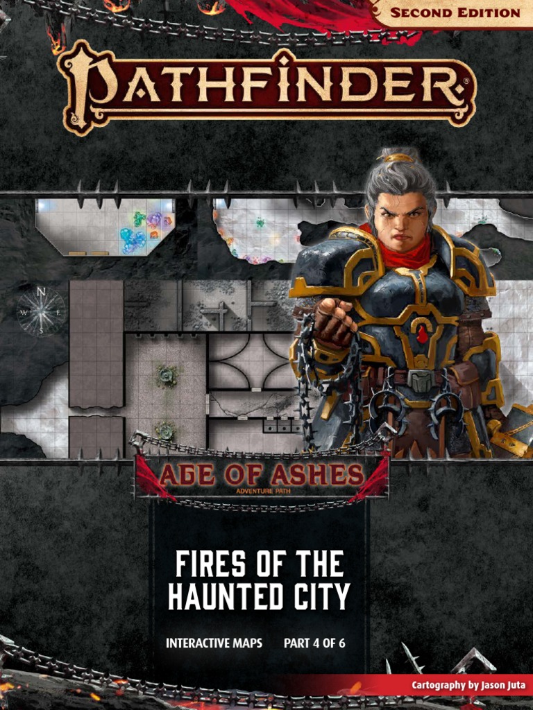 Pathfinder 2E - Age of Ashes 4 - Fires of The Haunted City Interactive Maps | PDF
