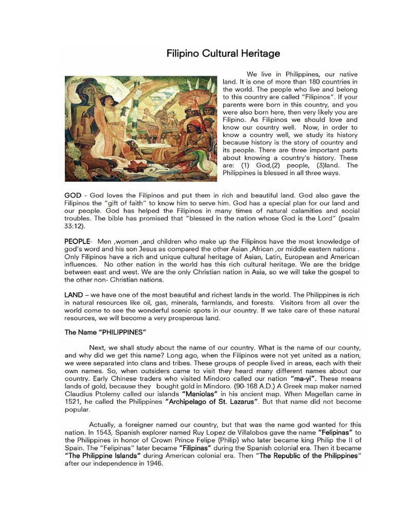Lesson 4 Facets of Filipino Heritage | PDF