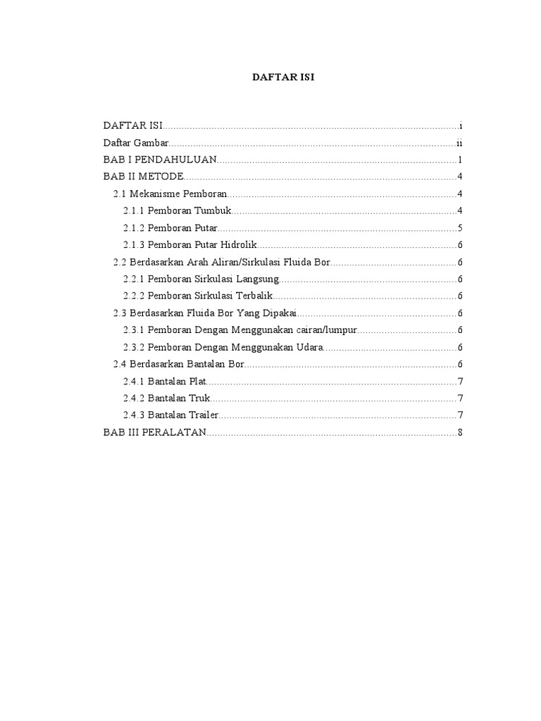 Metode dan Teknik Pemboran Terperinci | PDF