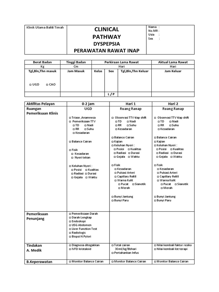 Clinical Pathway (Dyspepsia) | PDF
