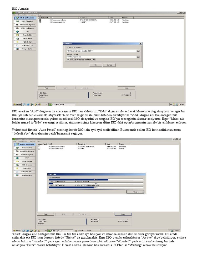 C-XBox Tool Kullanim Klavuzu | PDF