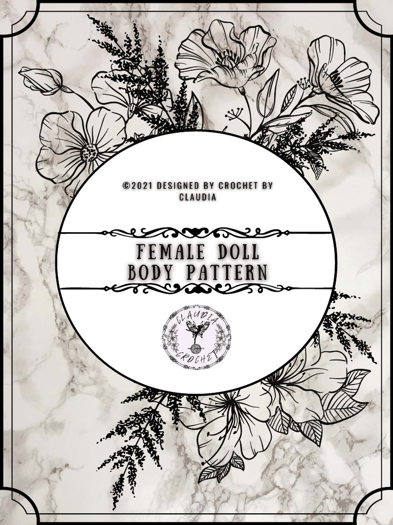 Crochet Female Doll Body Pattern | PDF