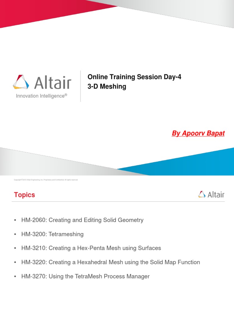 Day4 Online Training Session 3D-Meshing | PDF