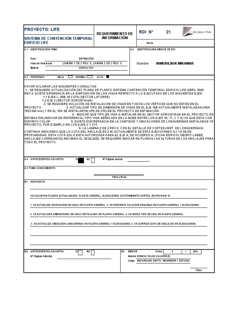 Formato RDI | PDF | Ingeniería de Edificación | Ingeniería