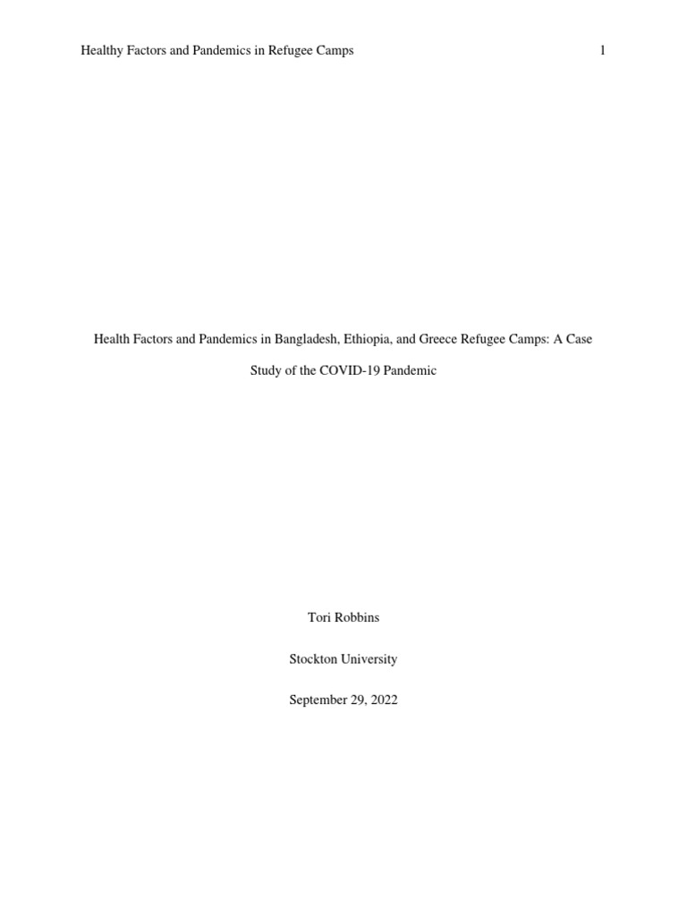 Tori Robbins Research Paper Submission | PDF | Refugee | Greece