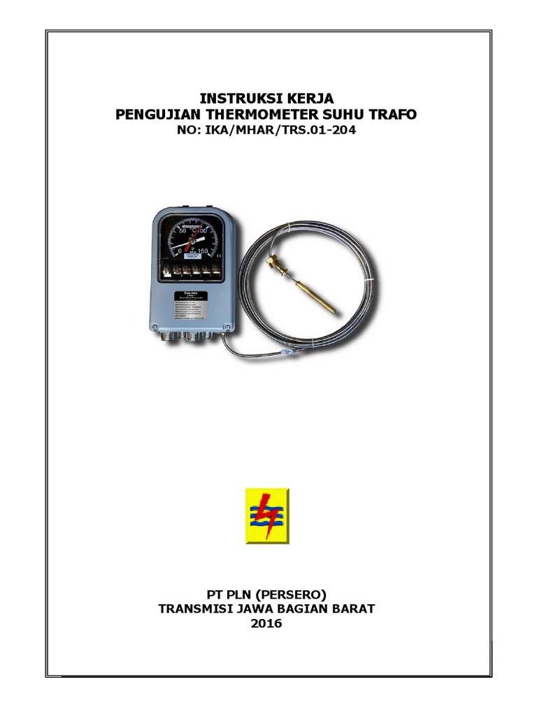 Ik-Pengujian Thermometer Suhu Trafo | PDF