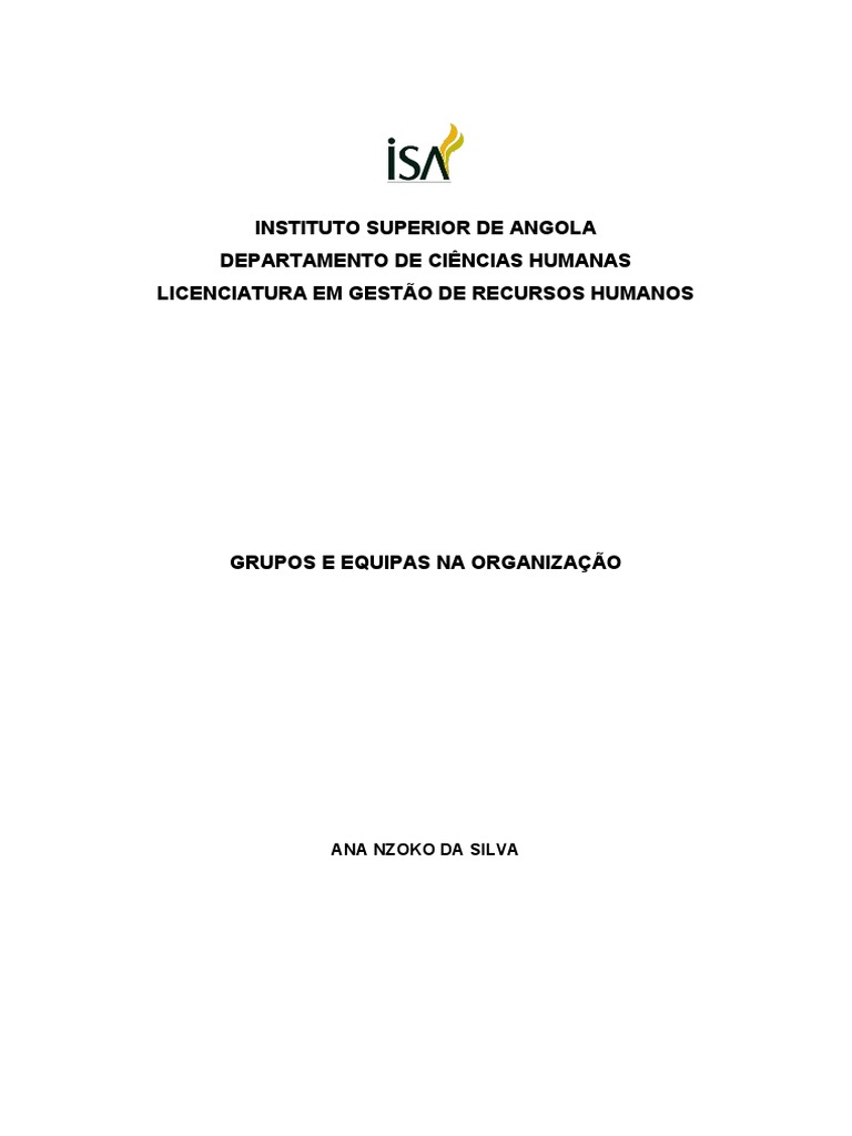 Instituto Superior de Angola | PDF