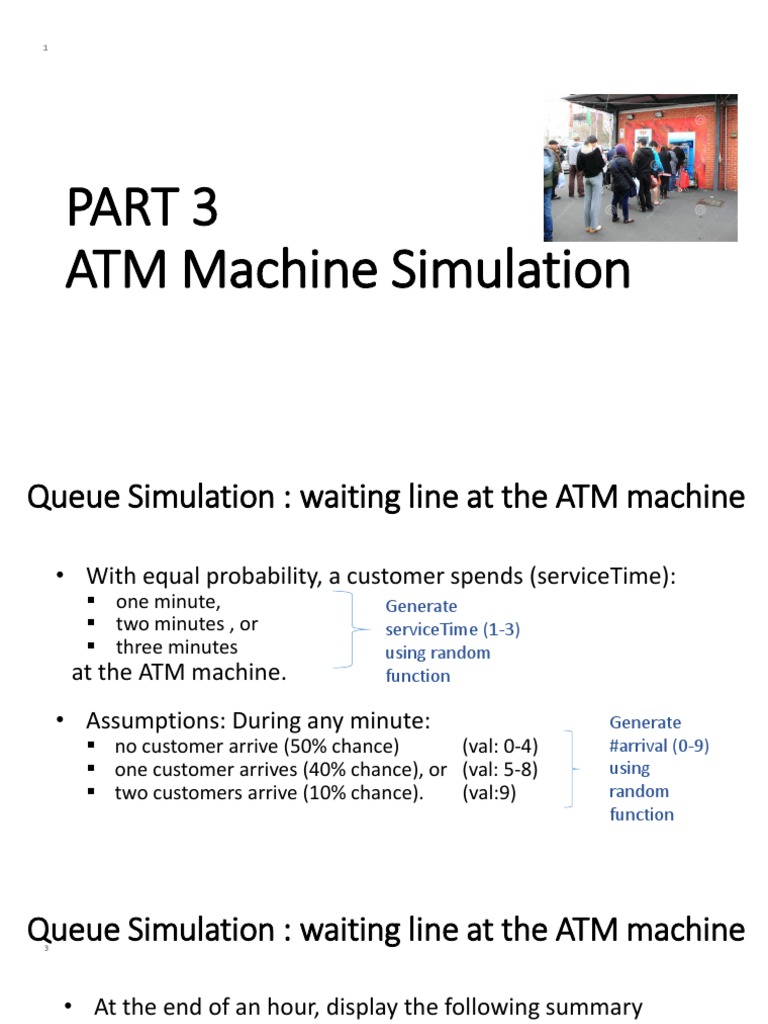 07queue - Part03 - ATM Machine | PDF | Queue (Abstract Data Type ...