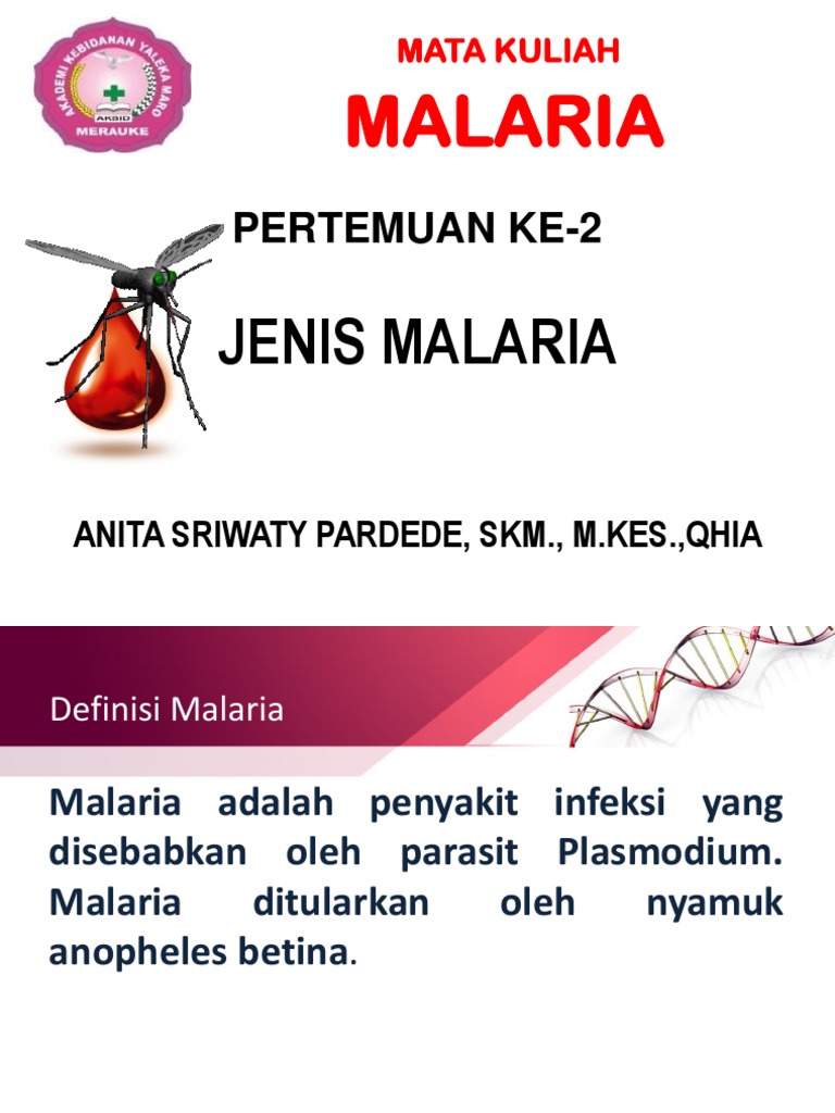 Jenis-Jenis Parasit Penyebab Malaria | PDF