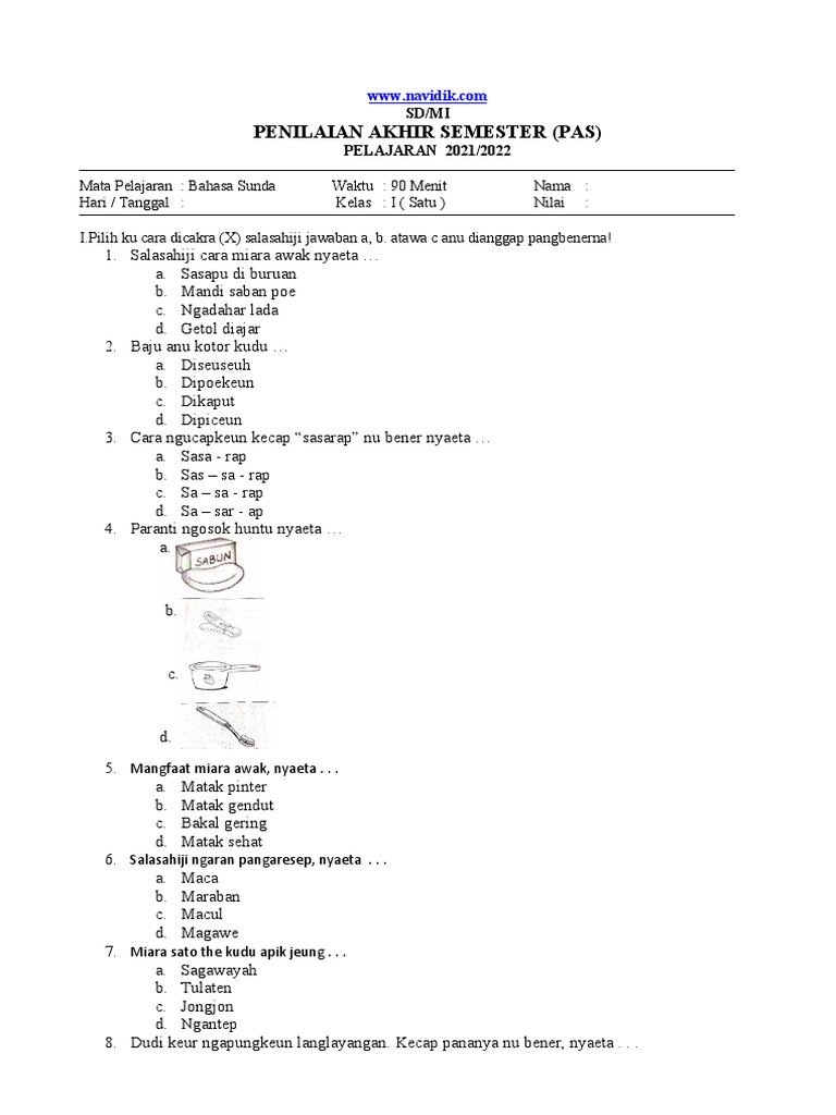 Bahasa Sunda Kelas 1 Pdf