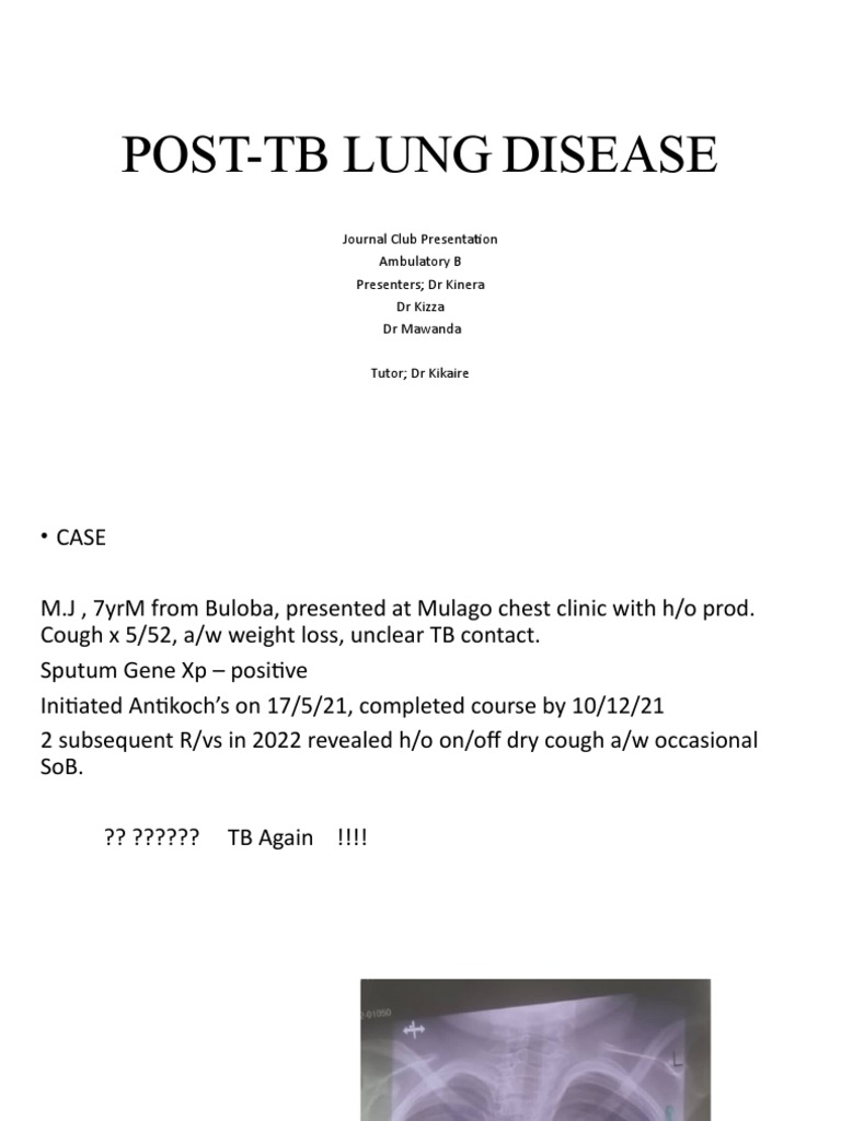 Post-TB Lung Disease Impacts in Children | PDF | Self-Improvement