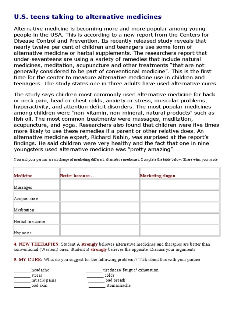 Alternative Medicine | PDF | Alternative Medicine | Acupuncture