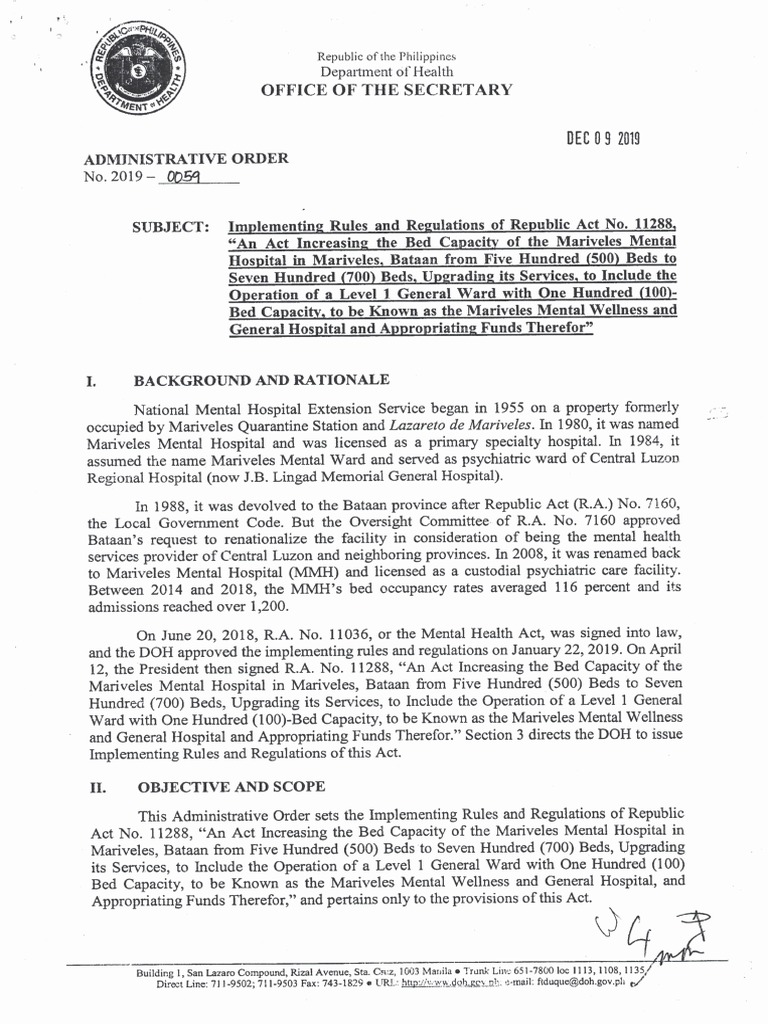 IRR of RA No. 11288 | PDF